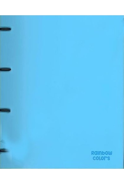 Önder Rainbow Colors 4 Halkalı Pvc Klasör Açık Mavi Önder Rainbow Colors 4 Halkalı Pvc Klasör Açık Mavi