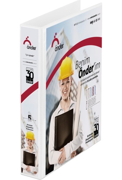 Önder 2005-5 Sunum Klasörü 2 Halkalı 50 mm A4 Beyaz Önder 2005-5 Sunum Klasörü 2 Halkalı 50 mm A4 Beyaz