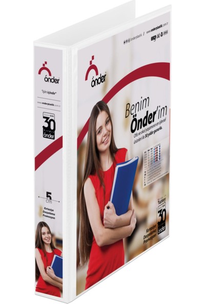 Önder 2003-5 Sunum Klasörü Firma Klasörü 2 Halkalı 30 mm A4 Beyaz