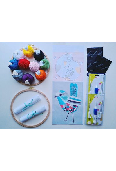 Kecelemecele Punch Anne ve Çocuk Punch Nakışı Başlangıç Seti Kecelemecele Punch Anne ve Çocuk Punch Nakışı Başlangıç Seti