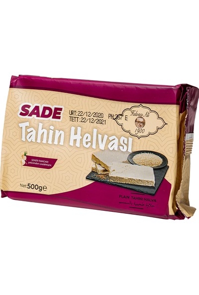 Helvacı Ali Sade Tahin Helvası 500 gr Helvacı Ali Sade Tahin Helvası 500 gr