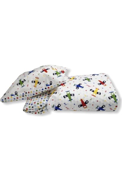Bebek Özel Pamuk Bebek/Çocuk Yastık Çarşaf Yorgan Seti Uçak Desen/küçük Yıldızlar Bebek Özel Pamuk Bebek/Çocuk Yastık Çarşaf Yorgan Seti Uçak Desen/küçük Yıldızlar