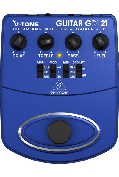 Behringer V-Tone GDI21 Guitar Amp Modeler / Preamp / Dı Box Behringer V-Tone GDI21 Guitar Amp Modeler / Preamp / Dı Box