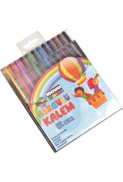 Nova Color NC-2122 Mum Pastel Boya Silinebilir Yuvarlak 12 Renk Nova Color NC-2122 Mum Pastel Boya Silinebilir Yuvarlak 12 Renk