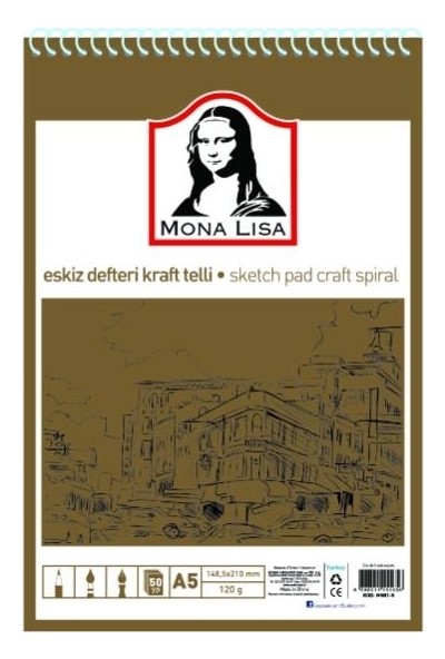Südor Eskiz Defteri Kraft A5 Telli 115 gr 50 Yaprak MN22-5 Südor Eskiz Defteri Kraft A5 Telli 115 gr 50 Yaprak MN22-5