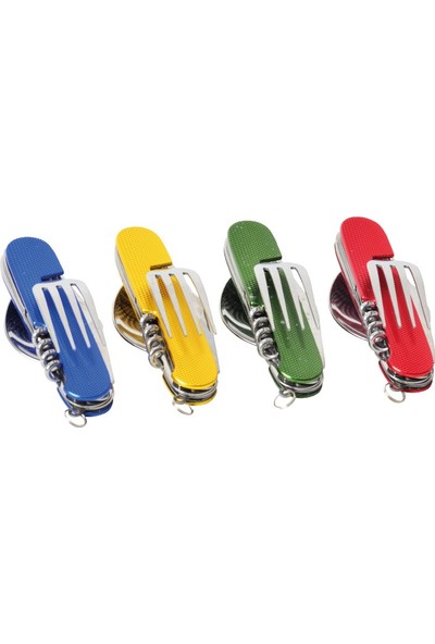 Nurgaz Campout Katlanır Kaşık Çatal Tirbuşon Mavi