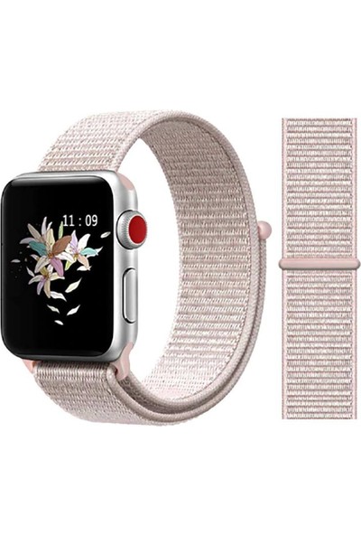 Kzy Apple Watch Uyumlu 38 mm Kordon Renkli Hafif Örgülü Hasır Kordon - Stone Kzy Apple Watch Uyumlu 38 mm Kordon Renkli Hafif Örgülü Hasır Kordon - Stone
