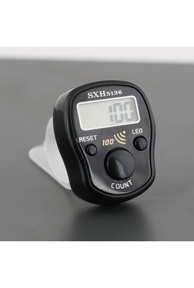 Beymiss Sesli Işıklı Zikirmatik Dijital Yüzük Her 100'DE Alarm