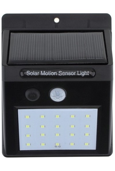 Sin@rasta Güneş Enerjili Hareket Sensörlü 20 Ledli Duvar Lambası Sin@rasta Güneş Enerjili Hareket Sensörlü 20 Ledli Duvar Lambası