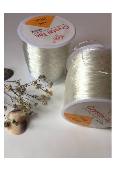 Hedef Bijuteri 100 Metre Silikonlu Esnek Lastik Misina - 0.8mm Kalınlığında Şeffaf Lastik Misine Hedef Bijuteri 100 Metre Silikonlu Esnek Lastik Misina - 0.8mm Kalınlığında Şeffaf Lastik Misine