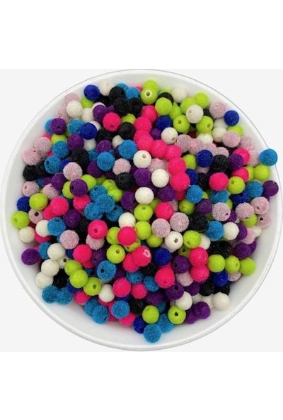 Hedef Bijuteri 6mm Karışık Renkli Kadife Boncuk (100GR ~850 Adet Boncuk) Hedef Bijuteri 6mm Karışık Renkli Kadife Boncuk (100GR ~850 Adet Boncuk)