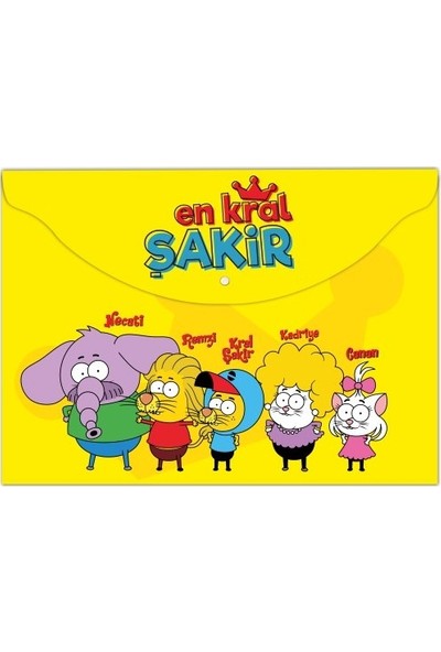 Cem Dolphin Lisanslı Çıtçıtlı Dosya A4 - Kral Şakir