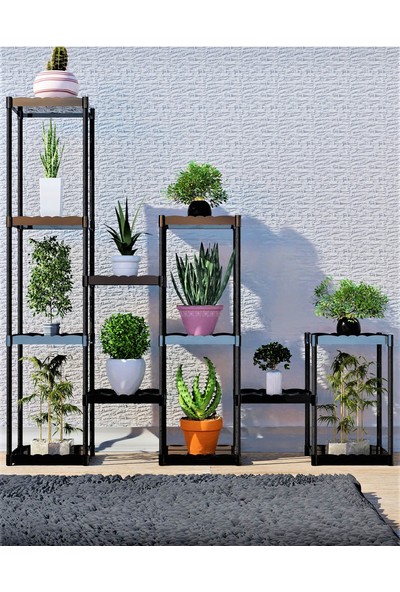 Full Reyon Adonis 12 Raflı Lüks Çiçeklik Saksı Standı