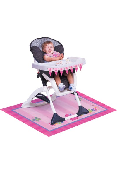 Parti Dünyası Ilk Yaş Günüm Kız Mama Sandalyesi Süsleme Kiti