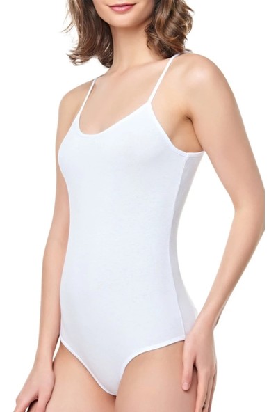 Seher Yıldızı 6 Lı Paket Kadın Beyaz Ip Askılı Pamuklu Likralı Kancalı Body Zıbın 0066 Seher Yıldızı 6 Lı Paket Kadın Beyaz Ip Askılı Pamuklu Likralı Kancalı Body Zıbın 0066