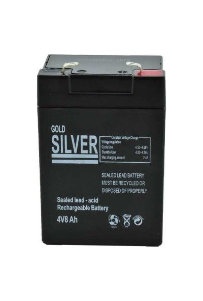 Gold Silver 4 Volt 8 Amper Akü 4 V 8 A Bakımsız Kuru Akü Gold Silver 4 Volt 8 Amper Akü 4 V 8 A Bakımsız Kuru Akü