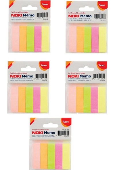 Noki Indeks 5 Renk 100 Yaprak 5'li