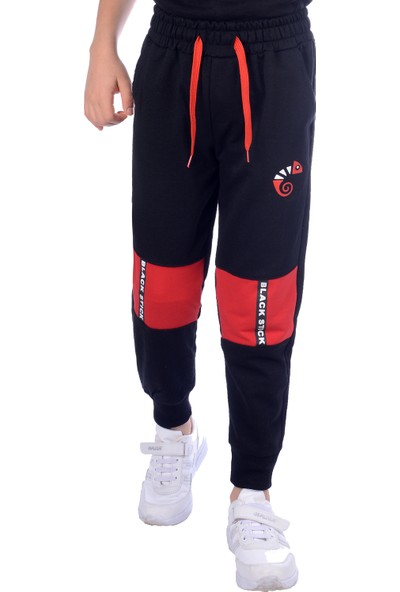 Jonny Kids Siyah Kırmızı Baskılı