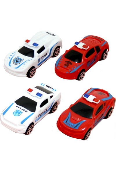 Birlik 4'lü Çekbırak Polis Araçları Seti Birlik 4'lü Çekbırak Polis Araçları Seti