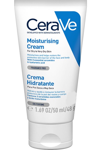 Cerave Nemlendici Krem Kuru Ciltler Seramid ve Hyalüronik Asit İçerikli 50 ml