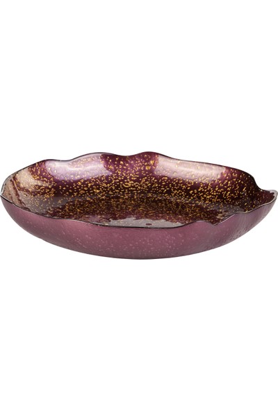 Karaca Lovizna Bordo Dekoratif Tabak 38 cm