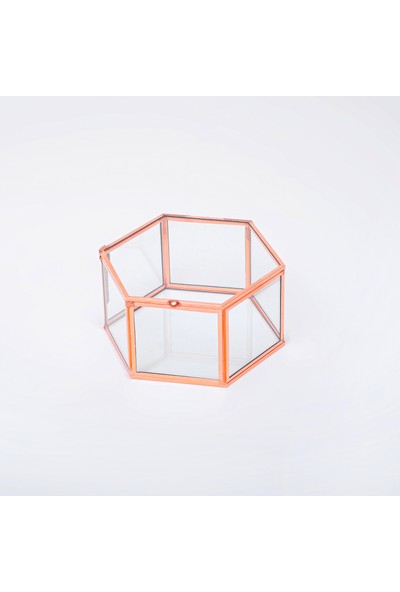 El Crea Designs Bakır Rose Gold Yüzük Takı Aksesuar Kutusu