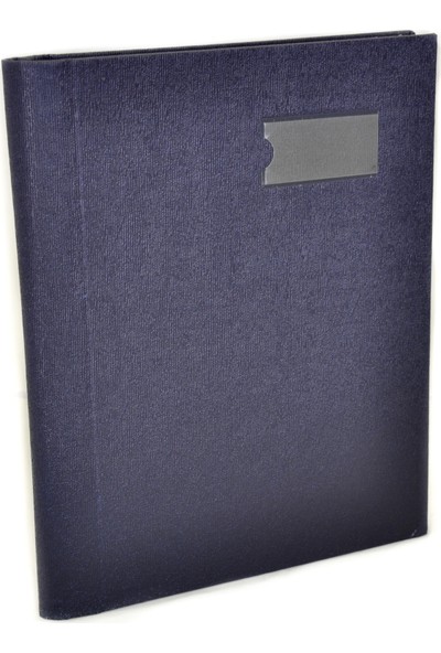 Yücel Plast Pvc Kaplı Içten Körüklü 18 Yaprak Imza Defteri Koyu Lacivert