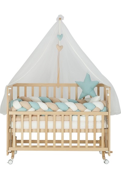 G&G Baby Anne Yanı Doğal Beşik Örgü Yan Koruma Uyku Setiyle G&G Baby Anne Yanı Doğal Beşik Örgü Yan Koruma Uyku Setiyle