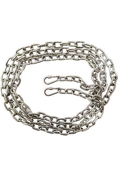 Lidersan Çelik Köpek Bağlama Zinciri 7 mm 5 Metre +2 Vidalı Karabina(2 Kg)