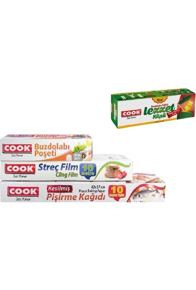 Cook 3'lü Mutfak Seti + Lezzet Küpü Cook 3'lü Mutfak Seti + Lezzet Küpü