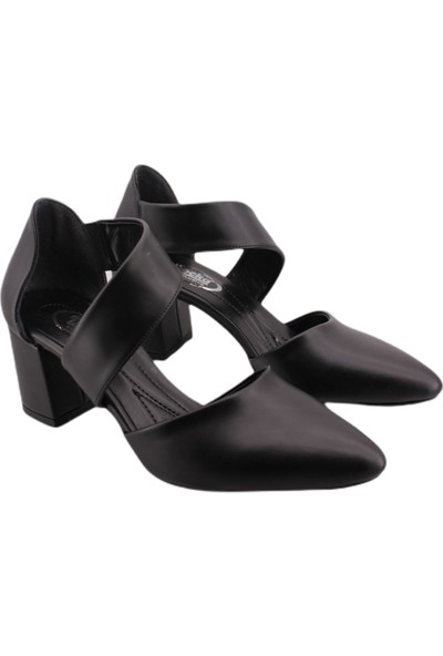 Doçka-Kadın Beyaz 6 cm Kalın Topuklu Klasik Ayakkabı FL01-314