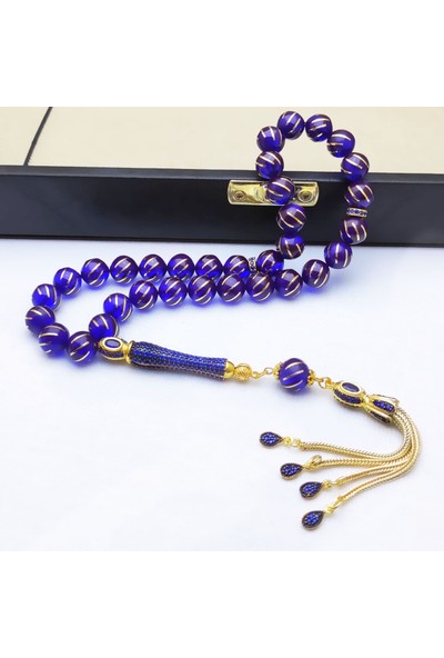 Ufuk Demir Zirkon Taş Işlemeli Ateş Kehribar Tesbih Ufuk Demir Zirkon Taş Işlemeli Ateş Kehribar Tesbih