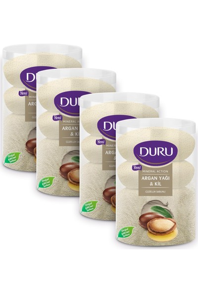 Duru Mineral Action Argan&Kil Güzellik Sabunu 4x400gr