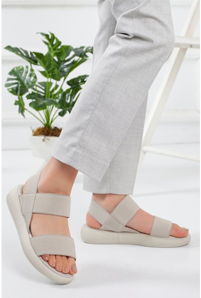 Ayakkabı Frekansı Pastel Sandalet Ten Ayakkabı Frekansı Pastel Sandalet Ten