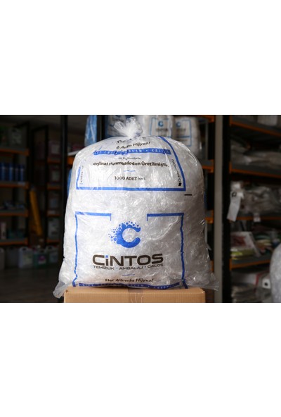 Cintos Kalın Dayanıklı 80 Mikron 1000’LI Galoş Cintos Kalın Dayanıklı 80 Mikron 1000’LI Galoş