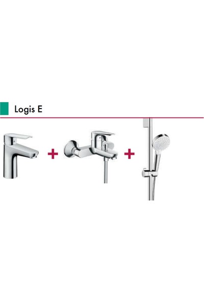 Hansgrohe Logis E 3'lü Set 71178000SET Hansgrohe Logis E 3'lü Set 71178000SET