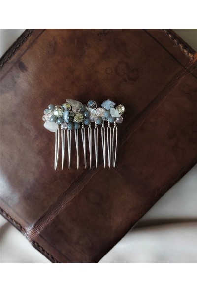 Eva Flore Incili Taşlı Gelin Nişan Lohusa Saç Tarak Tokası Eva Flore Incili Taşlı Gelin Nişan Lohusa Saç Tarak Tokası