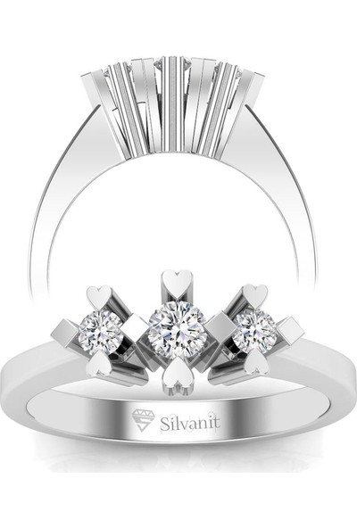 Silvanit Pırlanta 0,20 Karat Pırlanta Tria Yüzük Silvanit Pırlanta 0,20 Karat Pırlanta Tria Yüzük