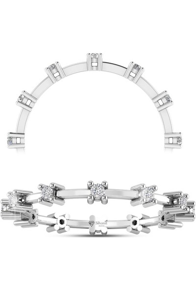 Silvanit Pırlanta 0,15 Karat Pırlanta Tamtur Yüzük Silvanit Pırlanta 0,15 Karat Pırlanta Tamtur Yüzük