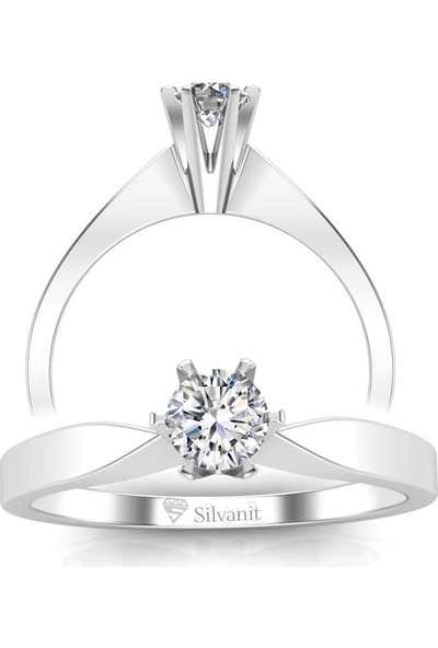 Silvanit Pırlanta 0,25 Karat Pırlanta Tektaş Yüzük Silvanit Pırlanta 0,25 Karat Pırlanta Tektaş Yüzük
