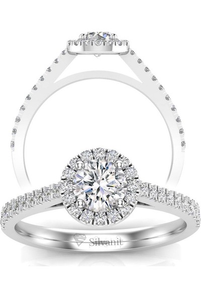 Silvanit Pırlanta 0,60 Karat G Renk Uluslararası Sertifikalı Pırlanta Tektaş Yüzük Silvanit Pırlanta 0,60 Karat G Renk Uluslararası Sertifikalı Pırlanta Tektaş Yüzük