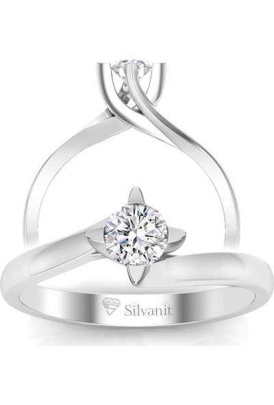 Silvanit Pırlanta 0,30 Karat E Renk Uluslararası Sertifikalı Pırlanta Tektaş Yüzük