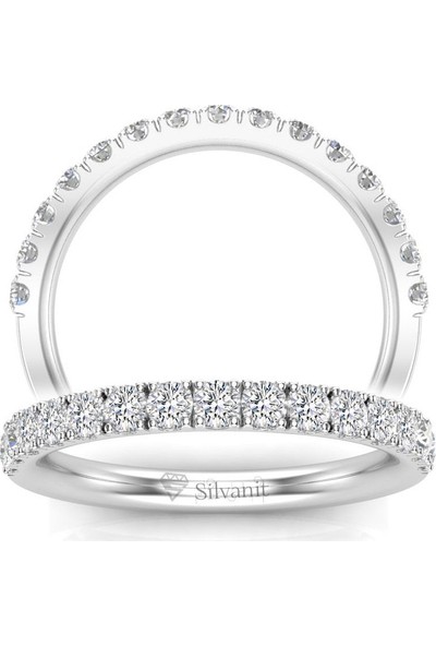 Silvanit Pırlanta 1,00 Karat Yarımtur Pırlanta Yüzük Silvanit Pırlanta 1,00 Karat Yarımtur Pırlanta Yüzük