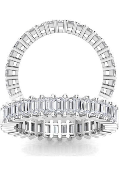 Silvanit Pırlanta 3,00 Karat Pırlanta Tamtur Baget Yüzük Silvanit Pırlanta 3,00 Karat Pırlanta Tamtur Baget Yüzük