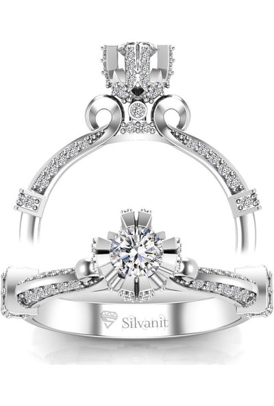 Silvanit Pırlanta 0,40 Karat Pırlanta Tasarım Yüzük Silvanit Pırlanta 0,40 Karat Pırlanta Tasarım Yüzük