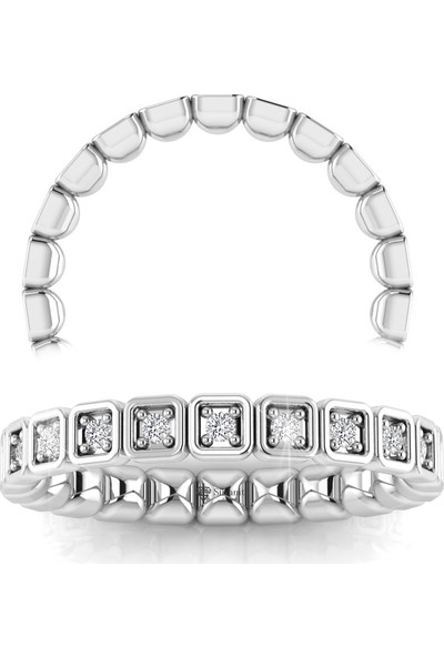 Silvanit Pırlanta 0,20 Karat Pırlanta Tamtur Yüzük Silvanit Pırlanta 0,20 Karat Pırlanta Tamtur Yüzük