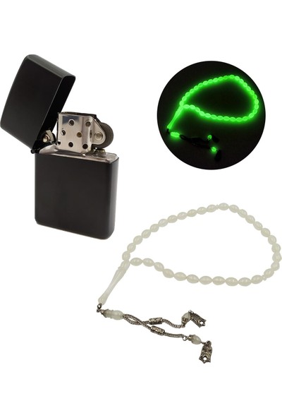 VegaGiftShop Zippo Çakmak & Fosforlu Bukalemun Tesbih Set VegaGiftShop Zippo Çakmak & Fosforlu Bukalemun Tesbih Set