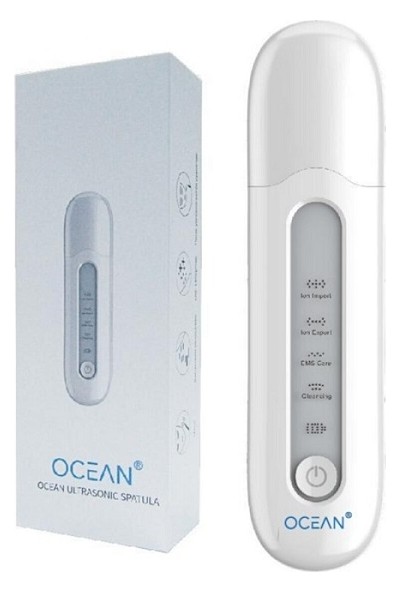 Ocean Ultrasonik Spatula Yüz Akne Giderici Siyah Nokta Temizleme Aleti Şarjlı Ocean Ultrasonik Spatula Yüz Akne Giderici Siyah Nokta Temizleme Aleti Şarjlı