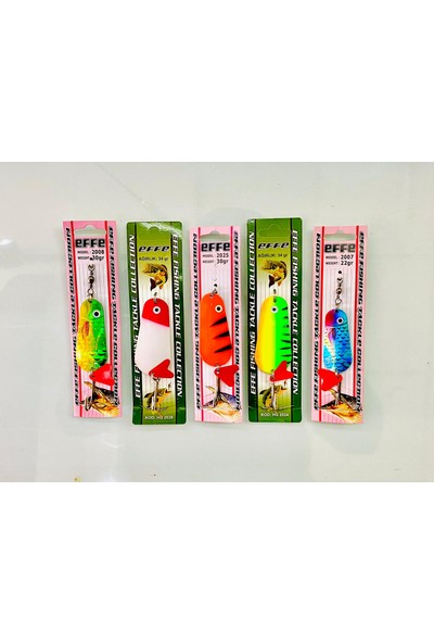 Effe Turna Sudak Yayın Avcı 5 Li Kaşık Set