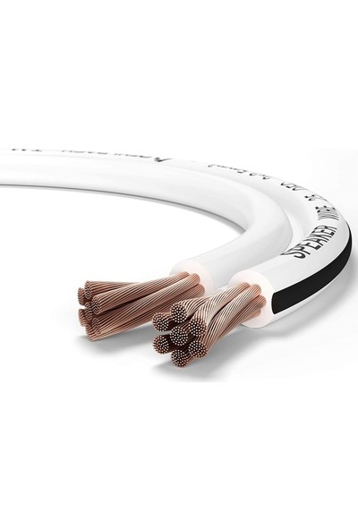 Oehlbach Hoparlör Kablosu 2x2,5mm Beyaz (Metrelik)